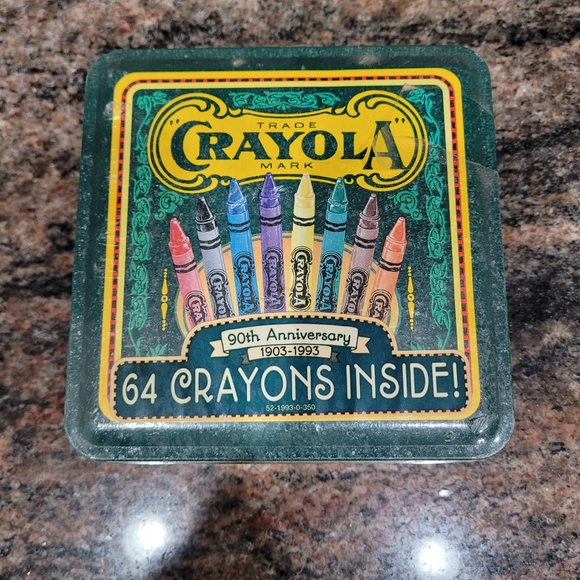 Crayola | Office | Crayola 9th Anniversary Tin 64 Crayons 993 | Poshmark